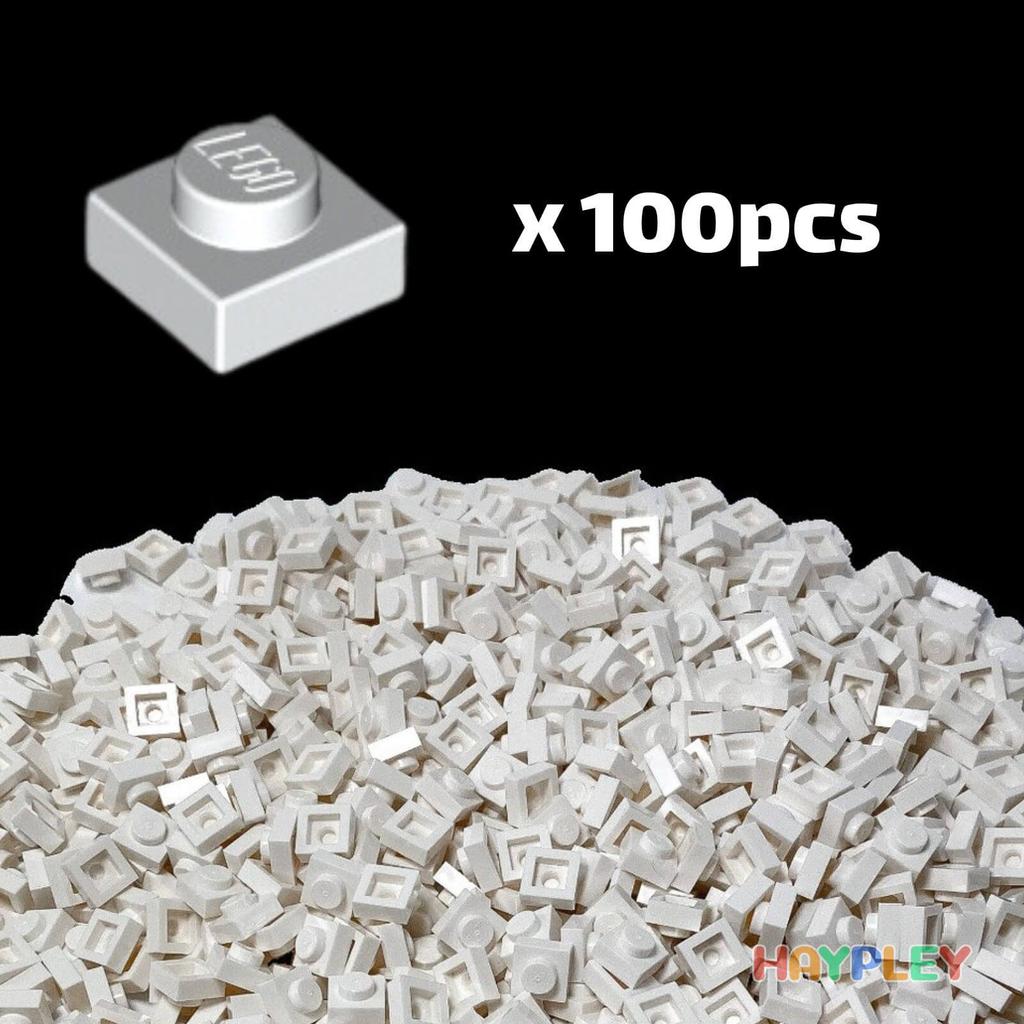 100 viên gạch LEGO 3024 plate 1x1 trắng P302401100 | LEGO Classic