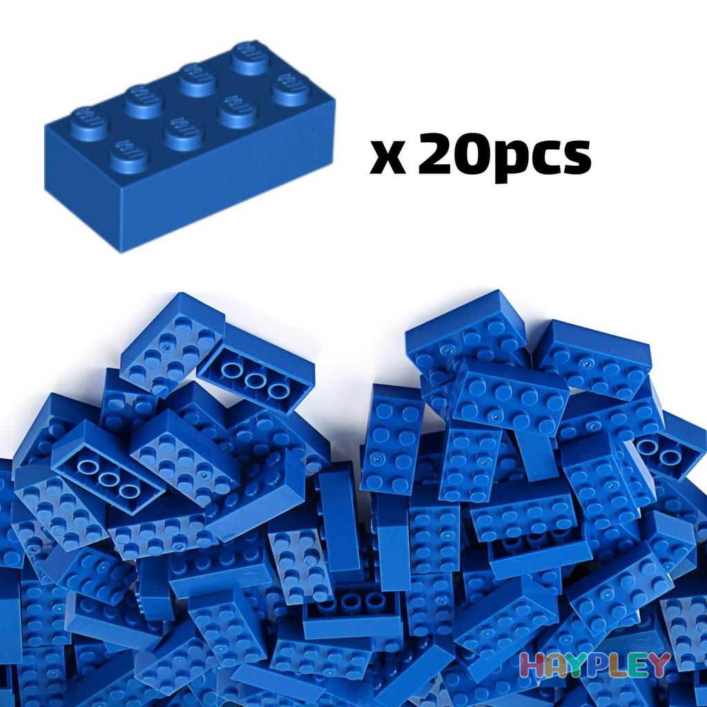 20 viên gạch LEGO 3001 Brick 2x4 Xanh dương P30012320 | LEGO Classic